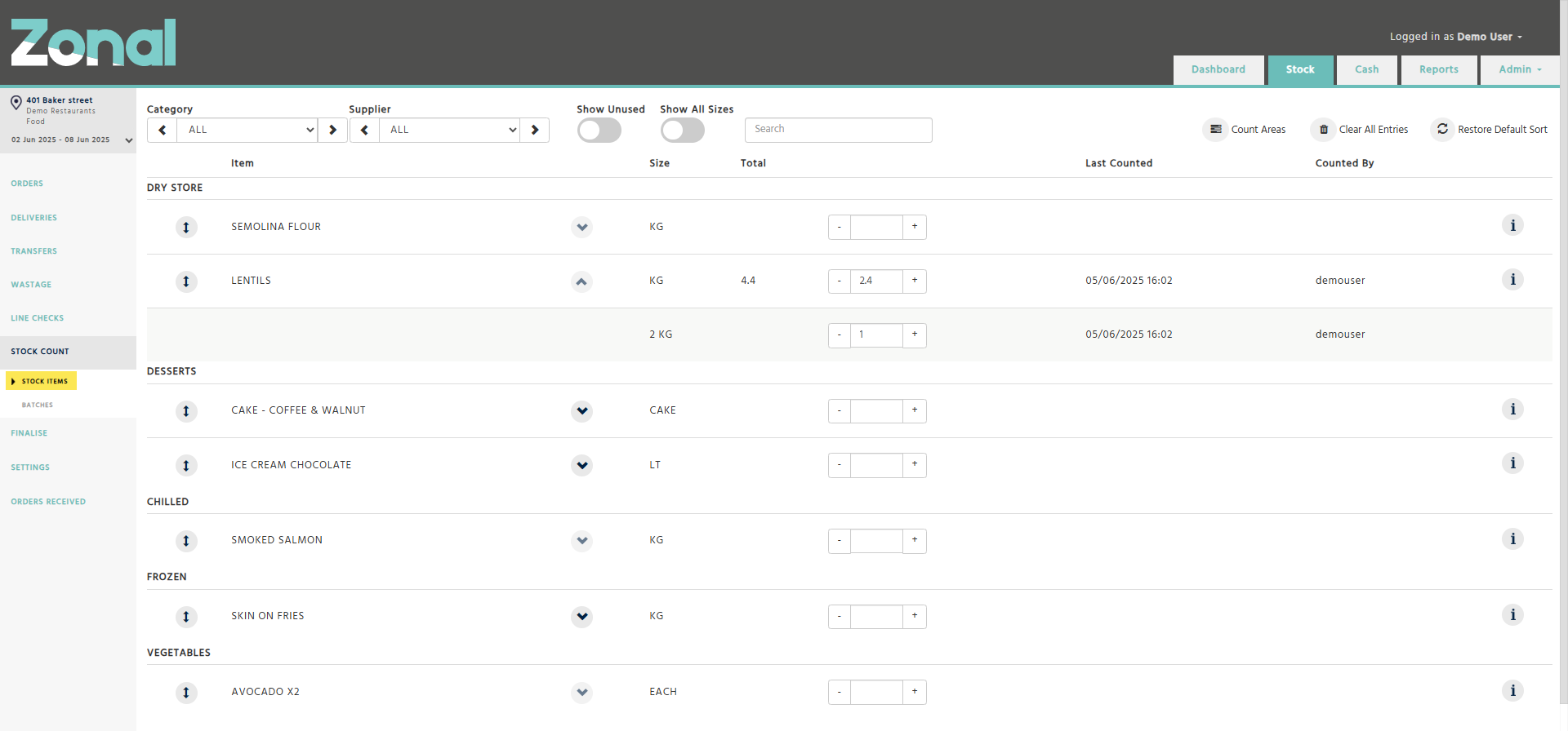 Enterprise - Stock - Stock Count Methods