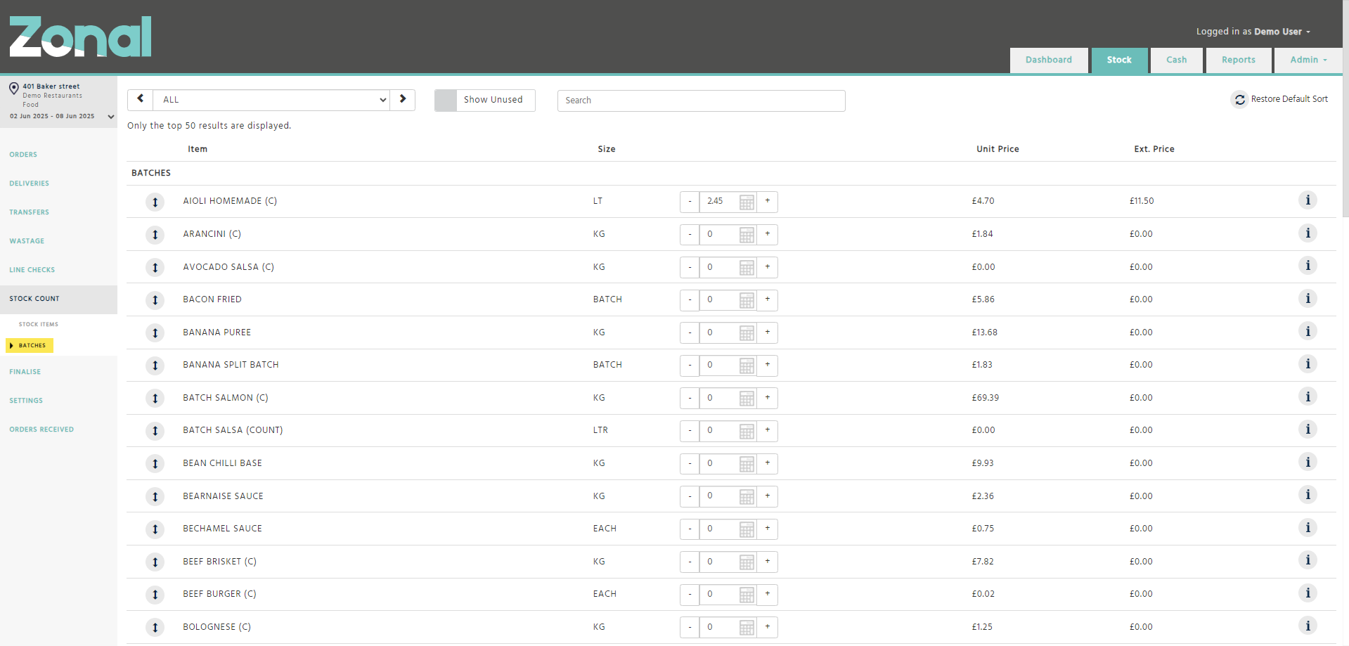 Enterprise - Stock - Stock Count Methods